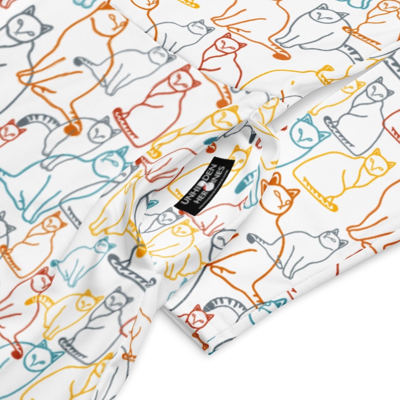 Cute Cat Lady Dress With Pockets, Colorful Kitty Kitten Cats Printed ...