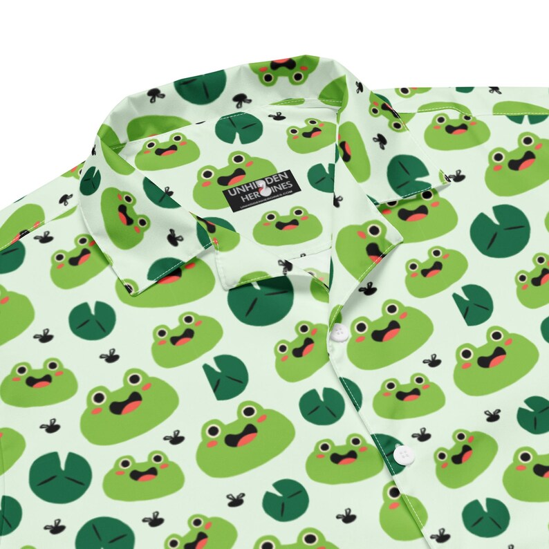 Frogs Animal Print Button Down Shirt, Frogs Lover Gift, Casual Fashion ...