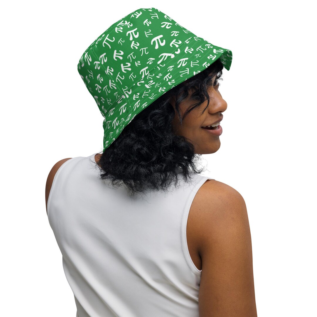 Pi Symbols Math Printed Bucket Hat, Math Student Gifts, Reversible ...