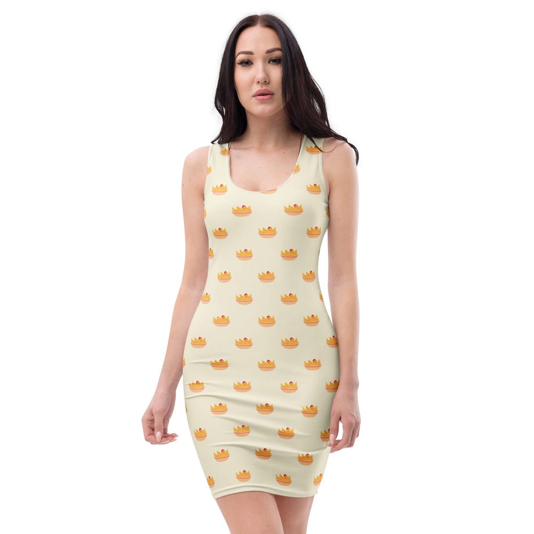 Nachos Food Printed Bodycon Dress, Nachos Lover Gift, Western Fashion ...