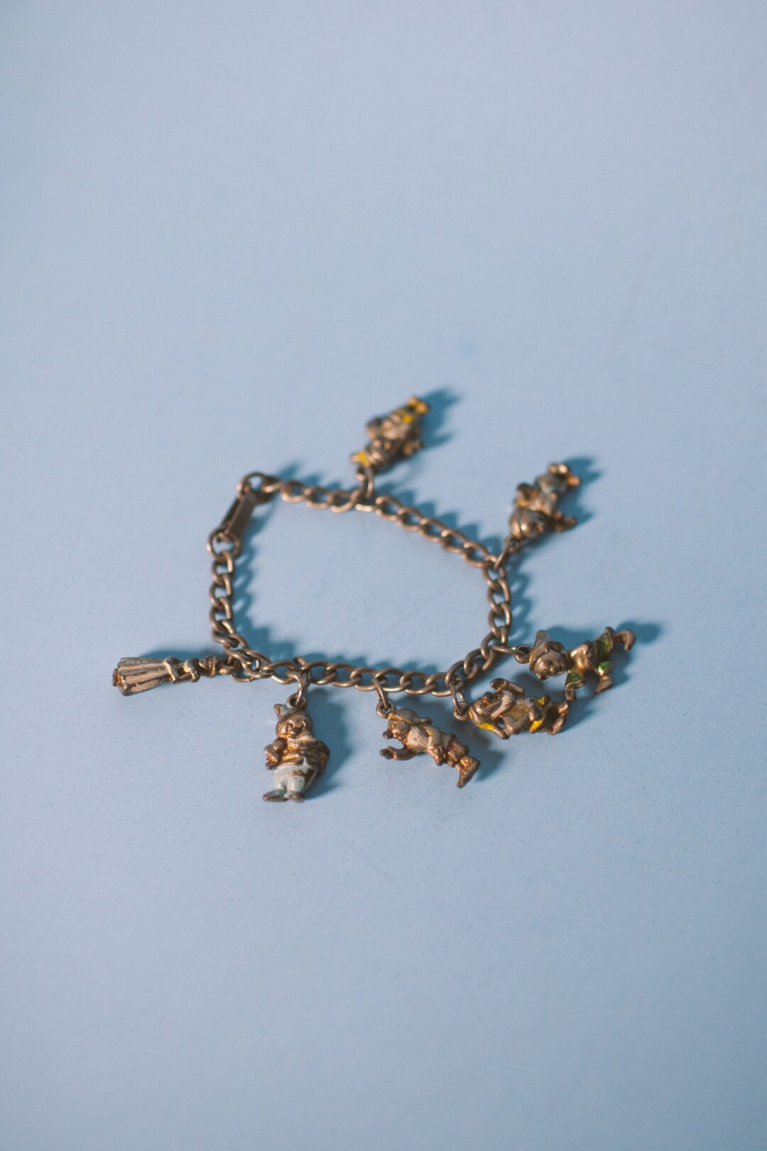 Vintage Disneys Snow White Charm Bracelet - Etsy