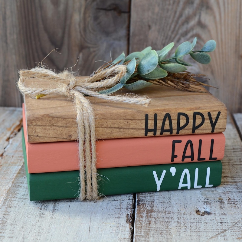 Fall Book Stack - Etsy