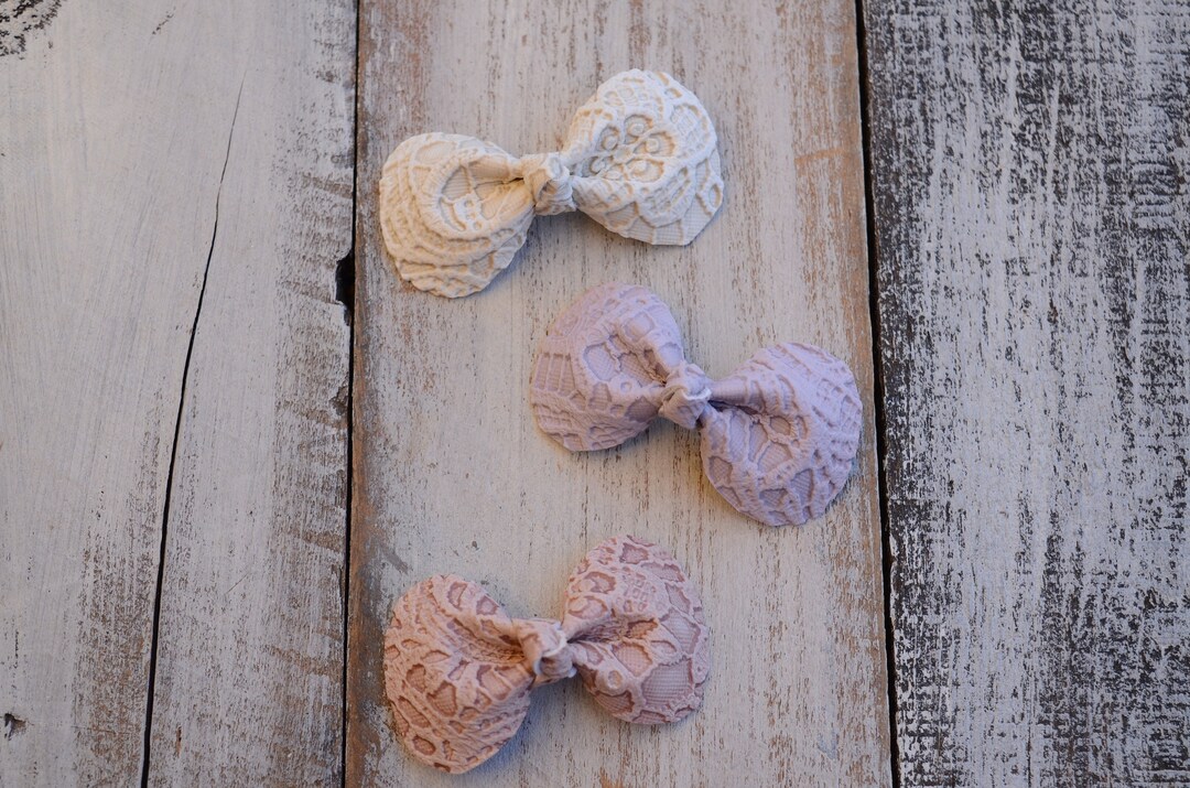 Pastel Bow Pastel Pink Pastel Purple Cream Bows Toddler and - Etsy