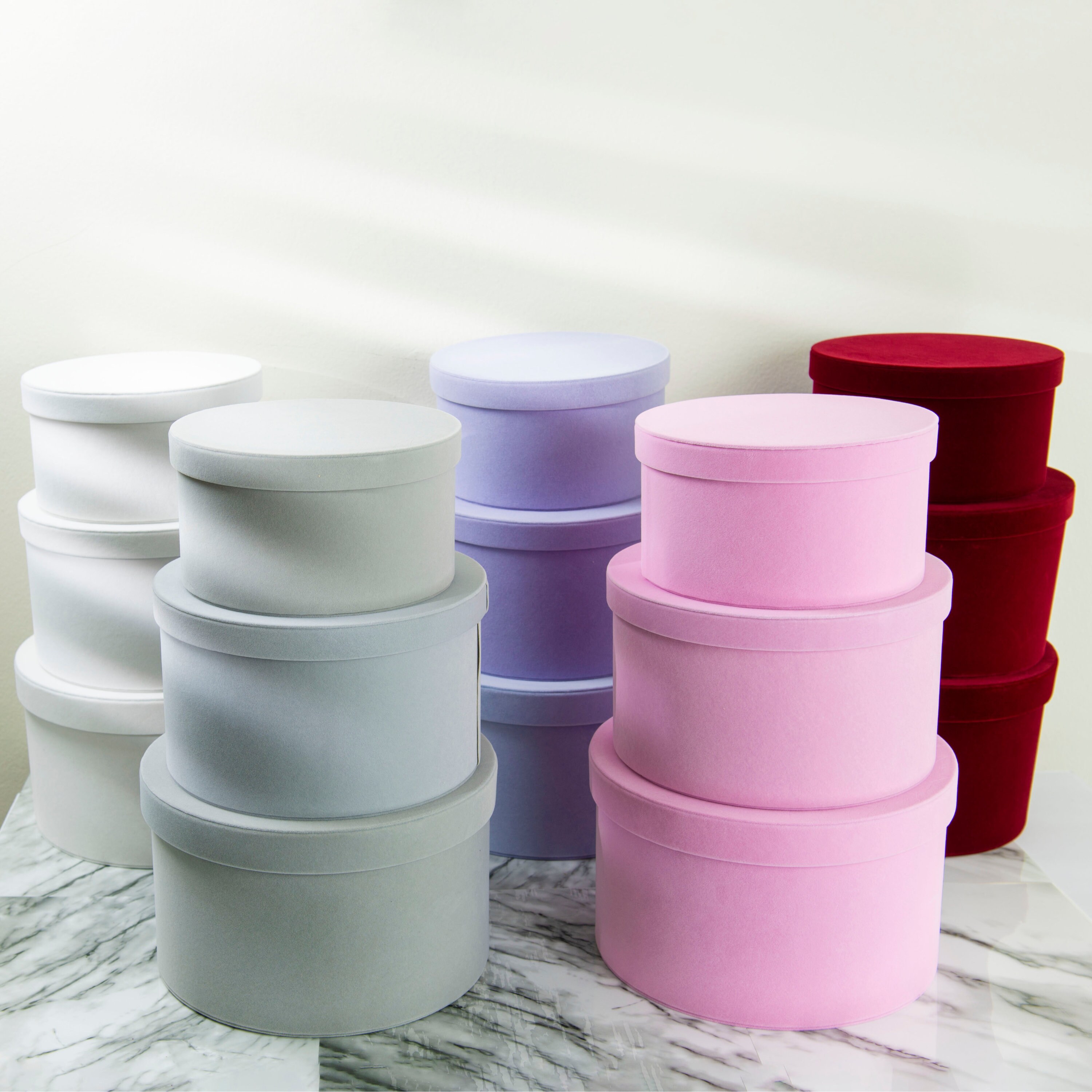 Velvet Flower Box With Lid-set Holiday Gift Christmas - Etsy