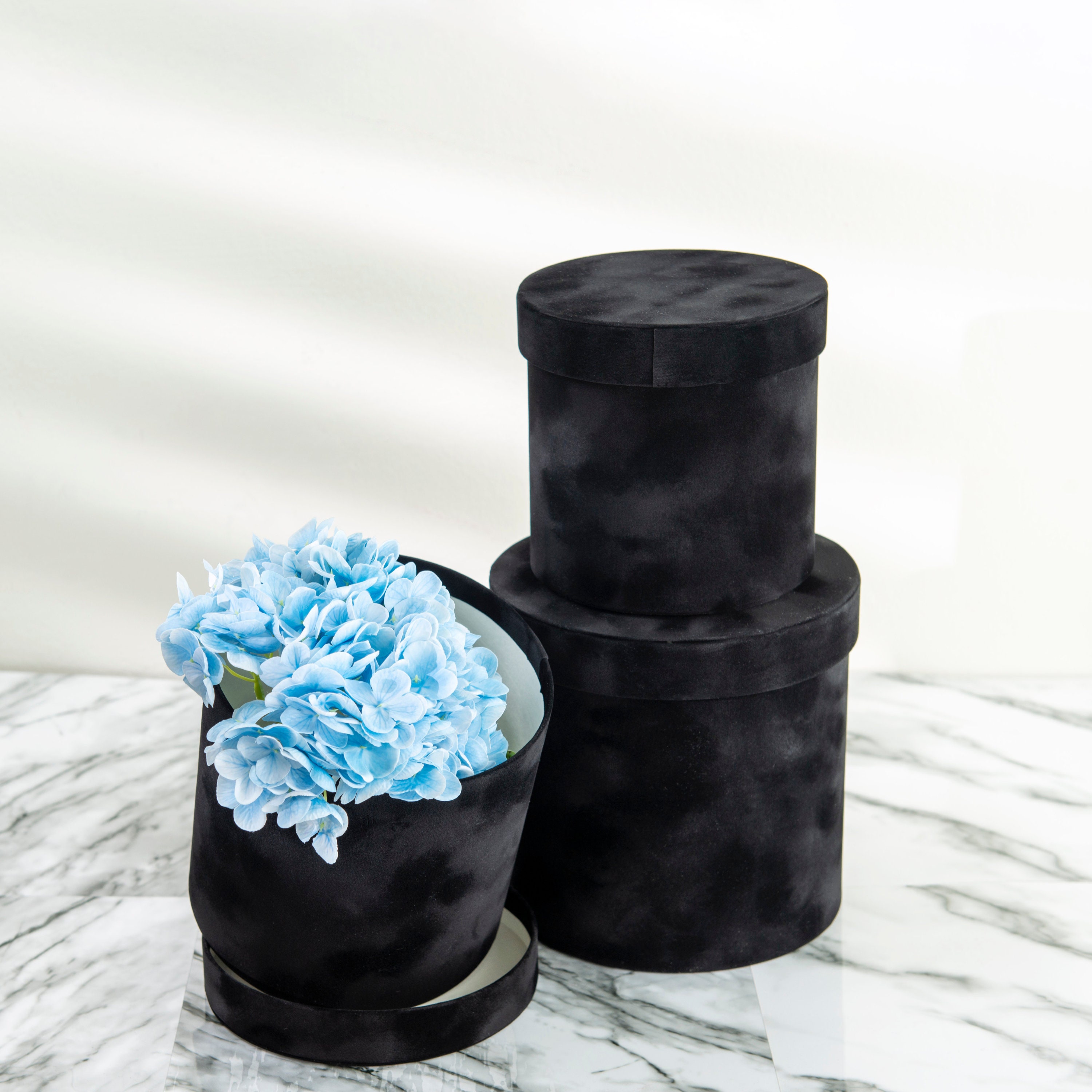 Luxury Velvet Cylinder Boxes, Premium Boxes, Round Gift Box, Gift Box ...