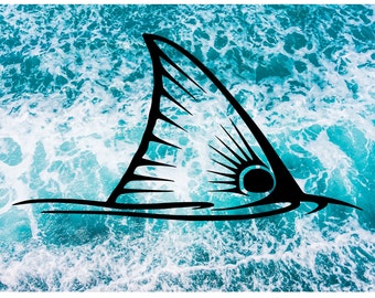 Redfish Tail Decal - Etsy