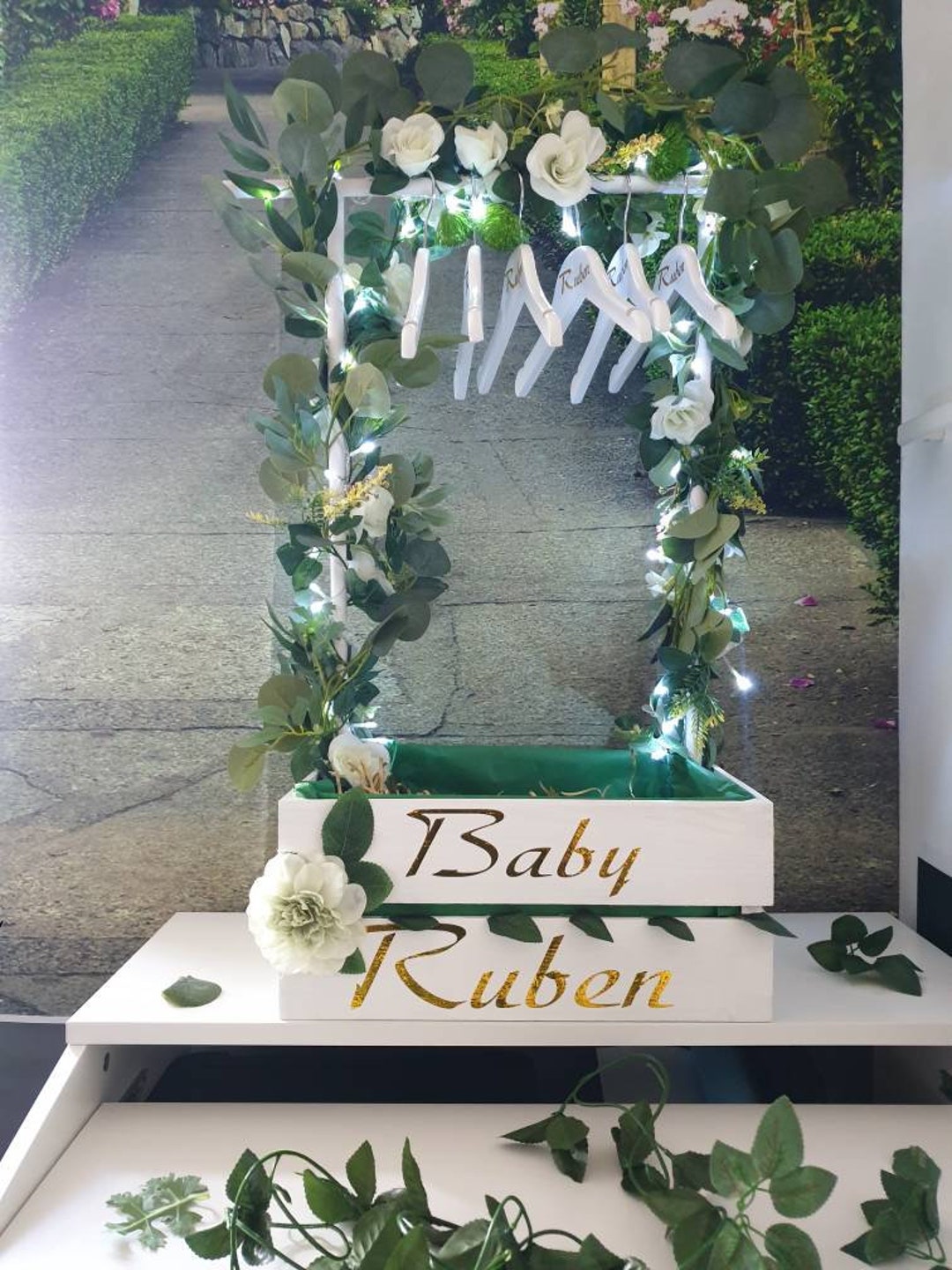 Baby Hamper Crate With Clothing Rail Rail Crate Baby Gifts - Etsy UK