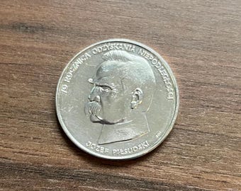 1935 Poland 10 Zlotych - Jozef Pilsudski SILVER Coin - Etsy
