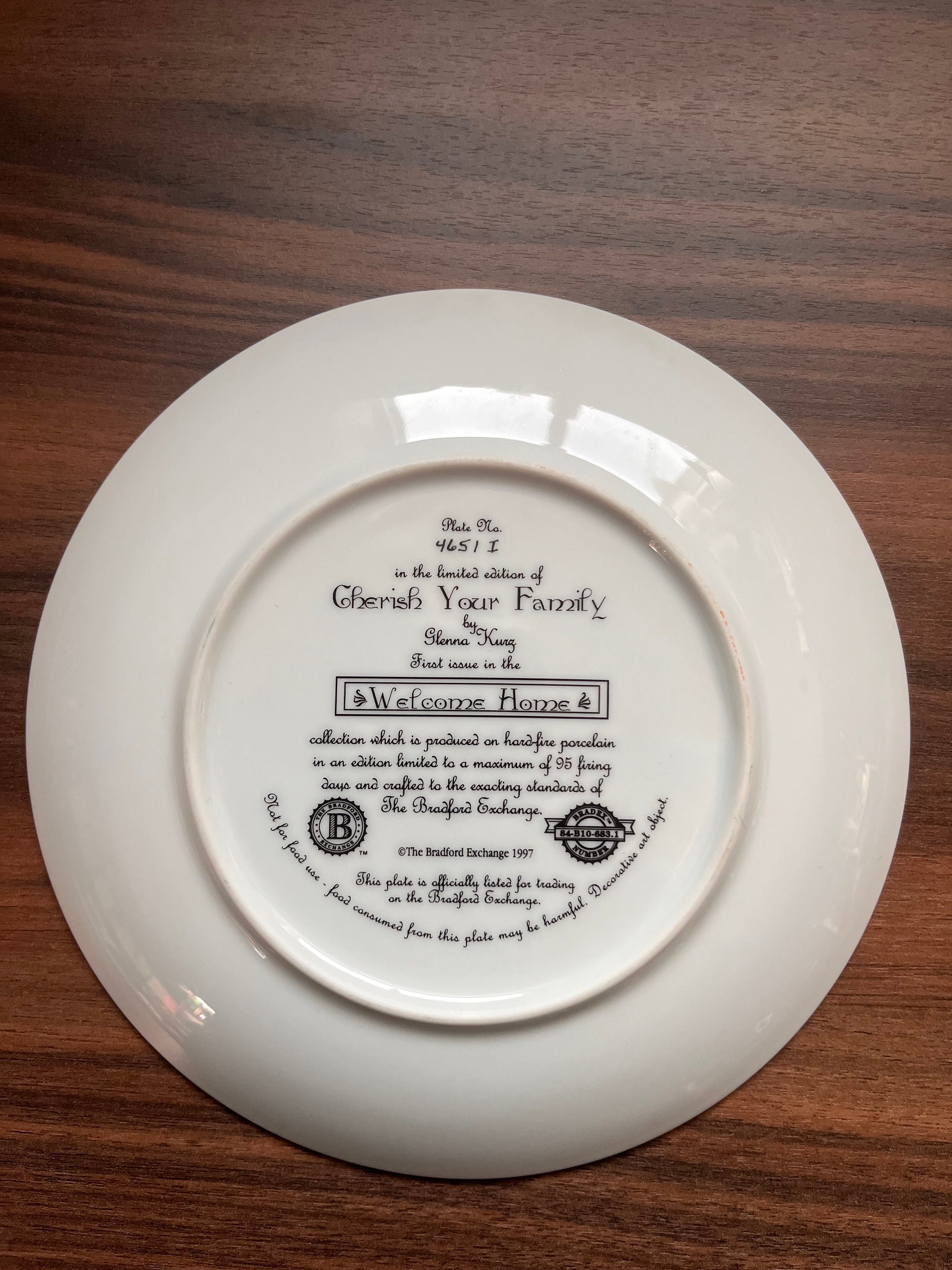 Welcome Home Plate Cherish Your Family Plate by Glenna Kurz - Etsy