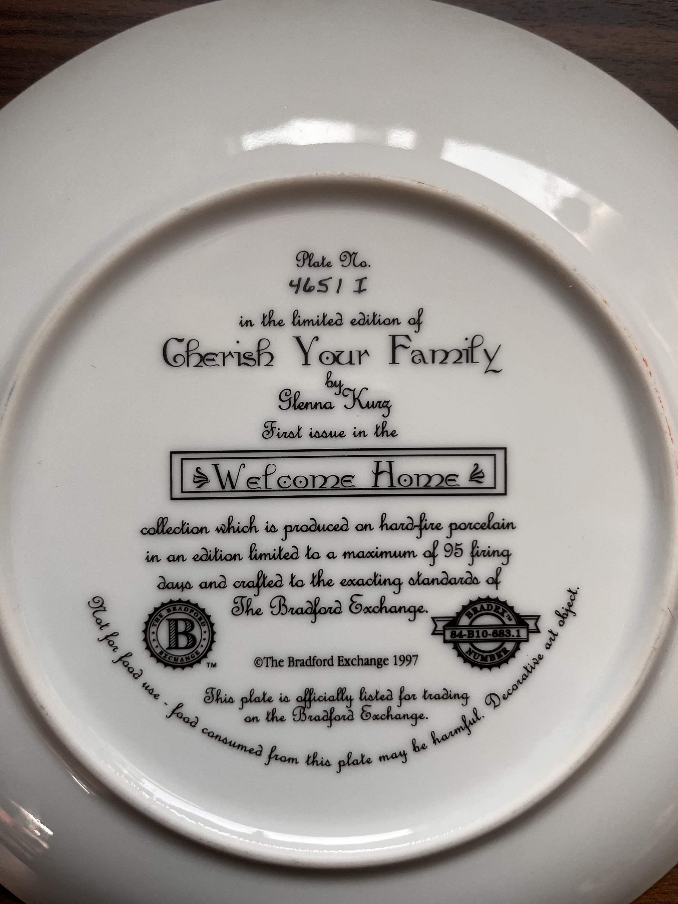Welcome Home Plate Cherish Your Family Plate by Glenna Kurz - Etsy