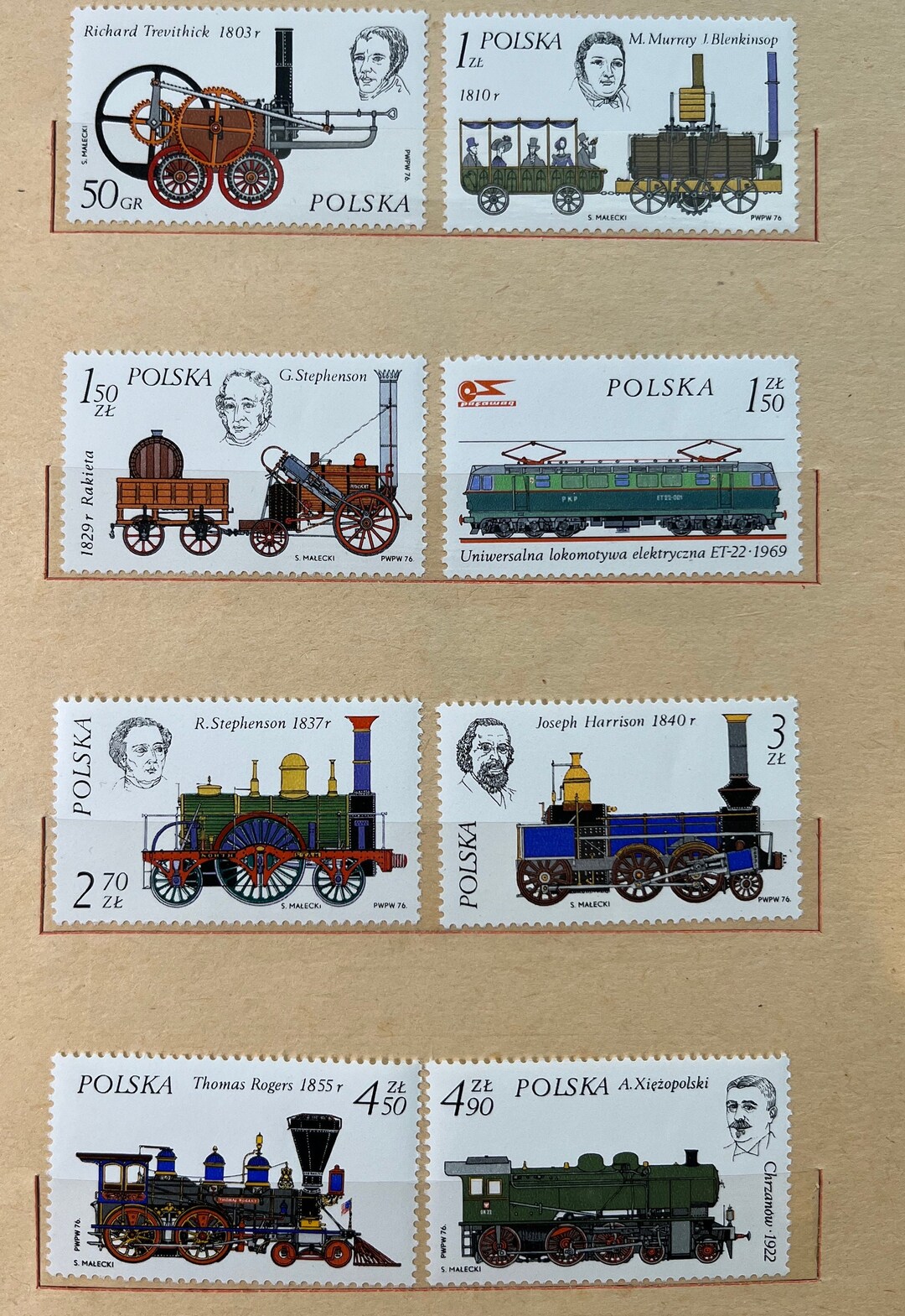 Vintage Trains, Old Trains Stamps, Old Trains, Poland Stamps 1976 ...