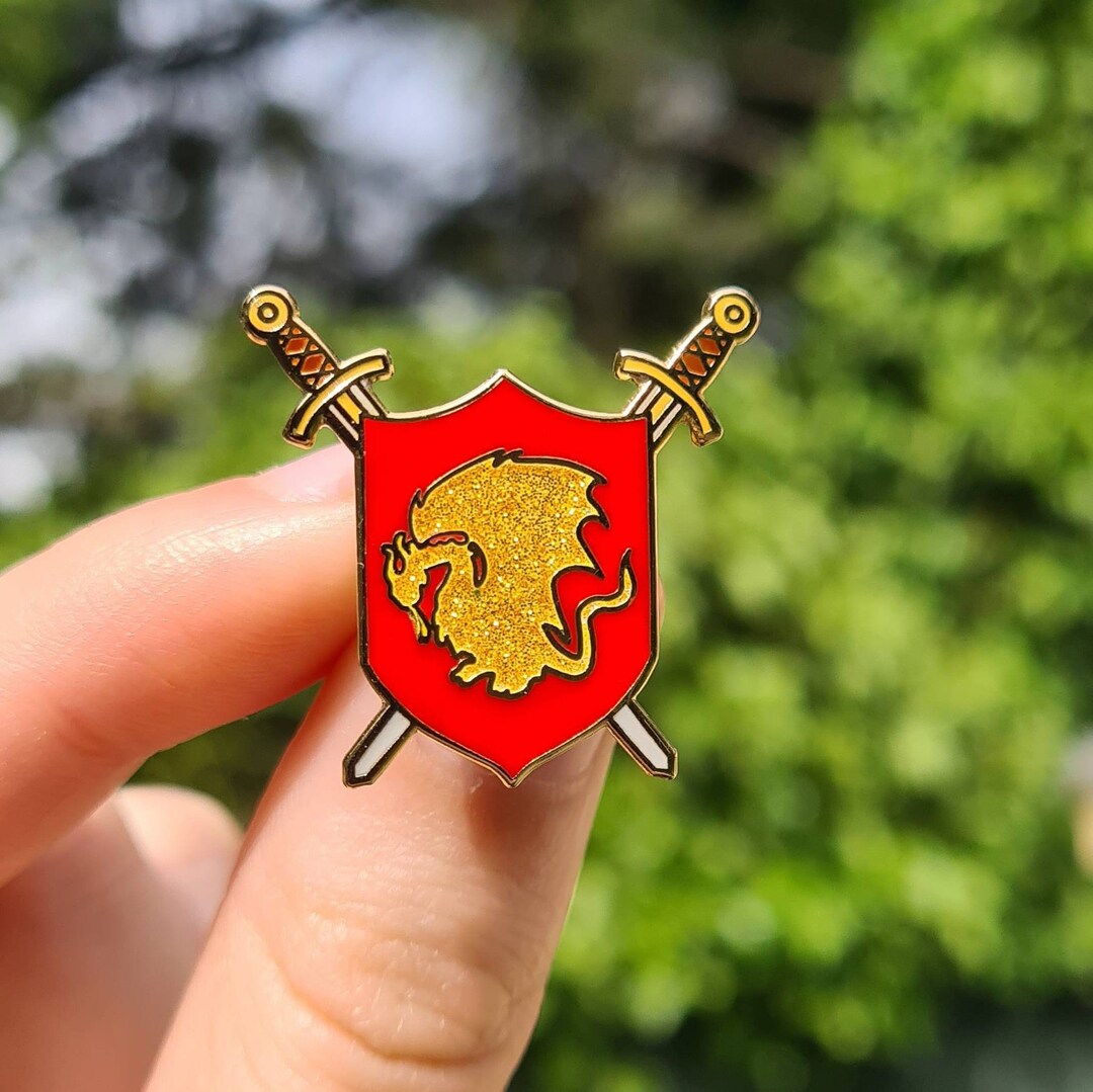 BBC Merlin Camelot Pendragon Crest Shield Excalibur Enamel Pin - Etsy UK