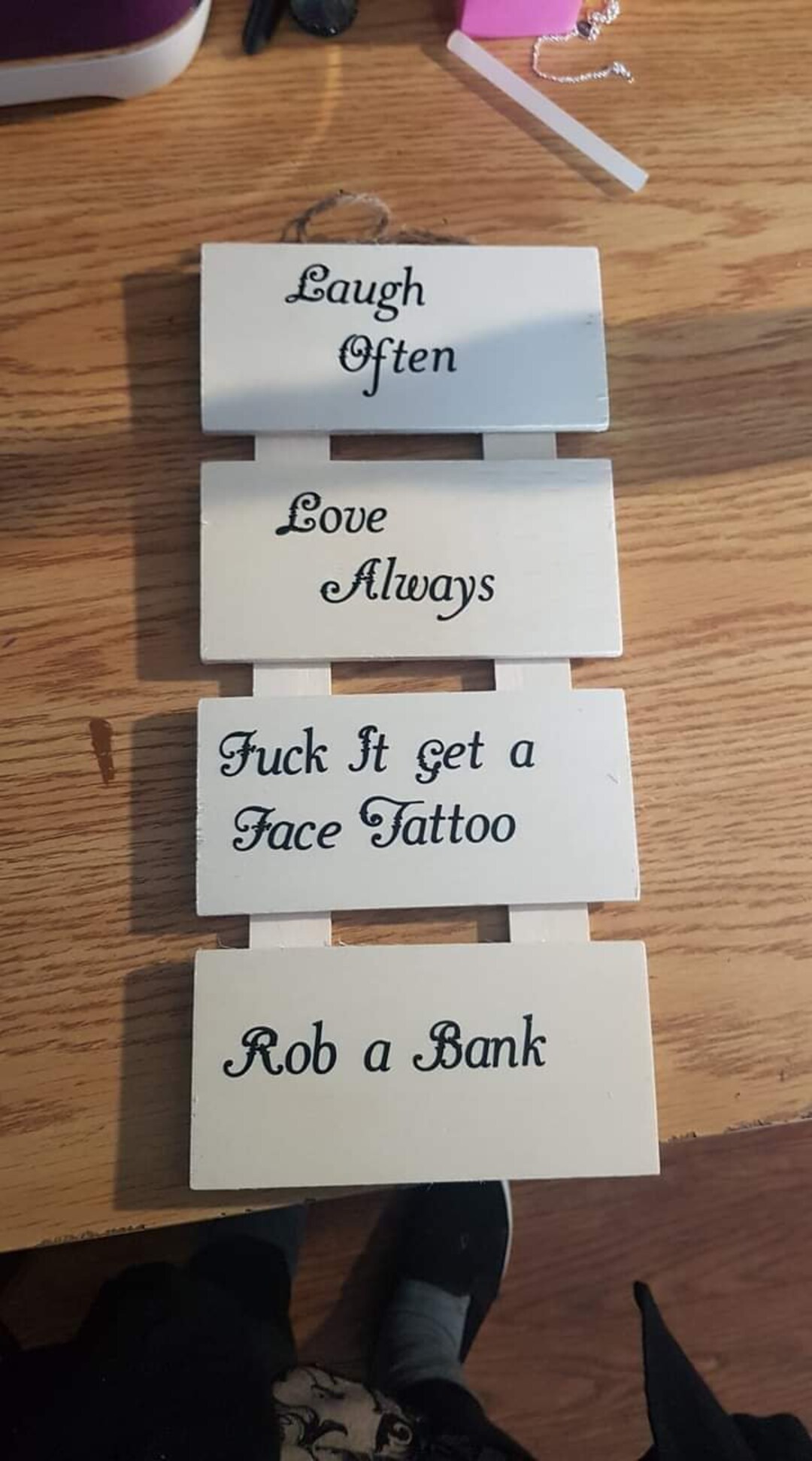 Gritty Wooden Sign - Etsy