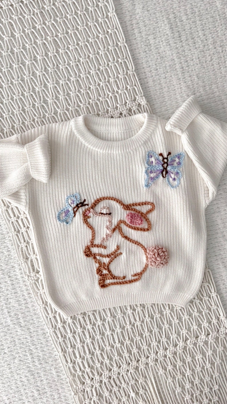 Easter Bunny Sweater - Etsy