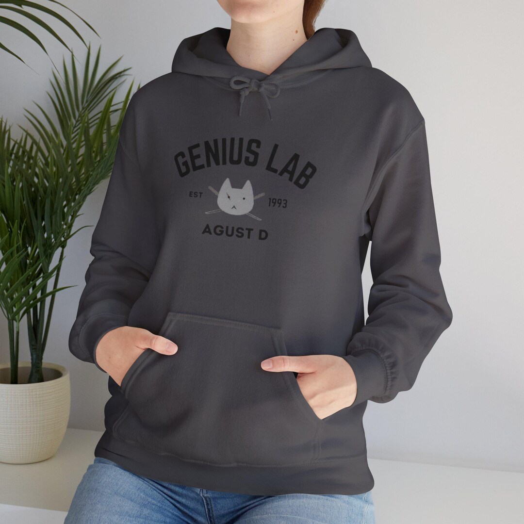 K-pop BTS Suga Genius Lab Hoodie, Suga Inspired, Oversized Korean ...