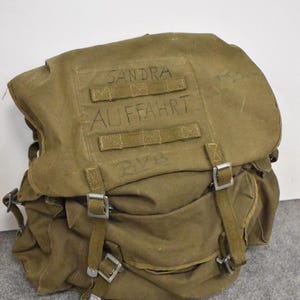 German Army Bundeswehr Alpine Rucksack Mountain Backpack Canvas - Etsy