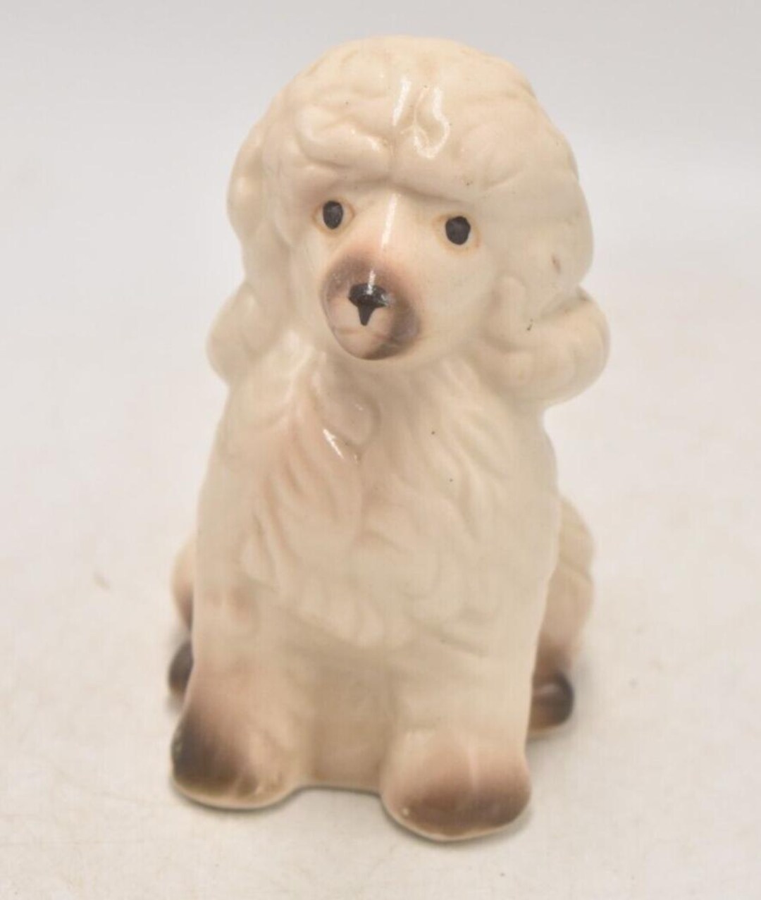 Vintage Ceramic Poodle Dog Figurine Statue Ornament Decorative ...