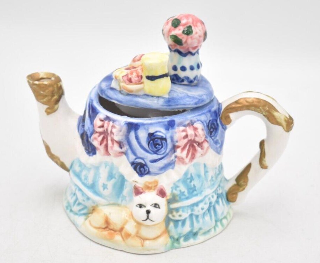 Vintage Ceramic Afternoon Tea Teapot Novelty Collectible Decorative - Etsy