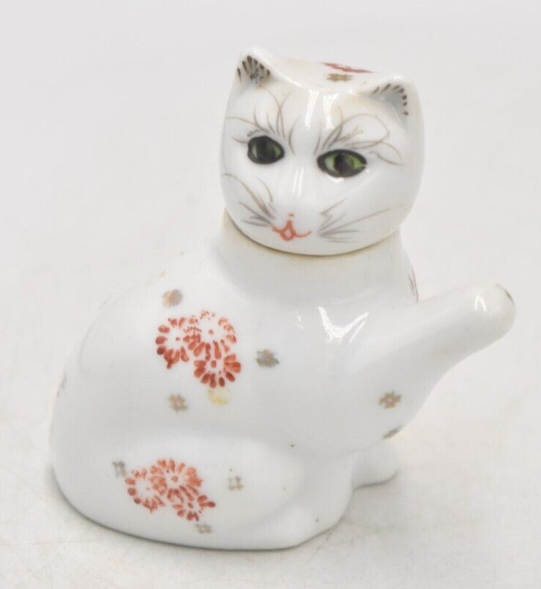 Vintage Chinese Lucky Cat Miniature Teapot Novelty Decorative ...