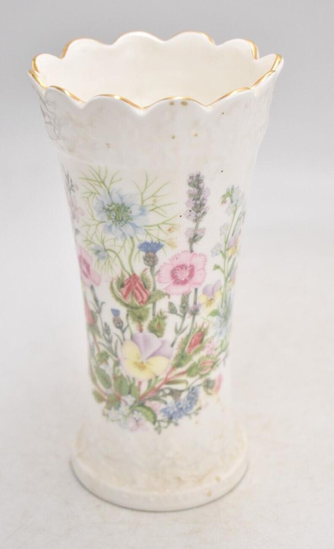 Vintage Aynsley Wild Tudor Vase Fine Bone China 16cm - Etsy