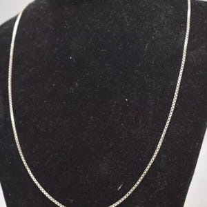 Vintage Sterling Silver 925 Italian Box Chain Necklace 54cm - Etsy