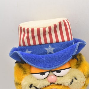 Vintage 1981 Dakin Garfield Uncle Sam Plush Cuddly Soft Toy - Etsy