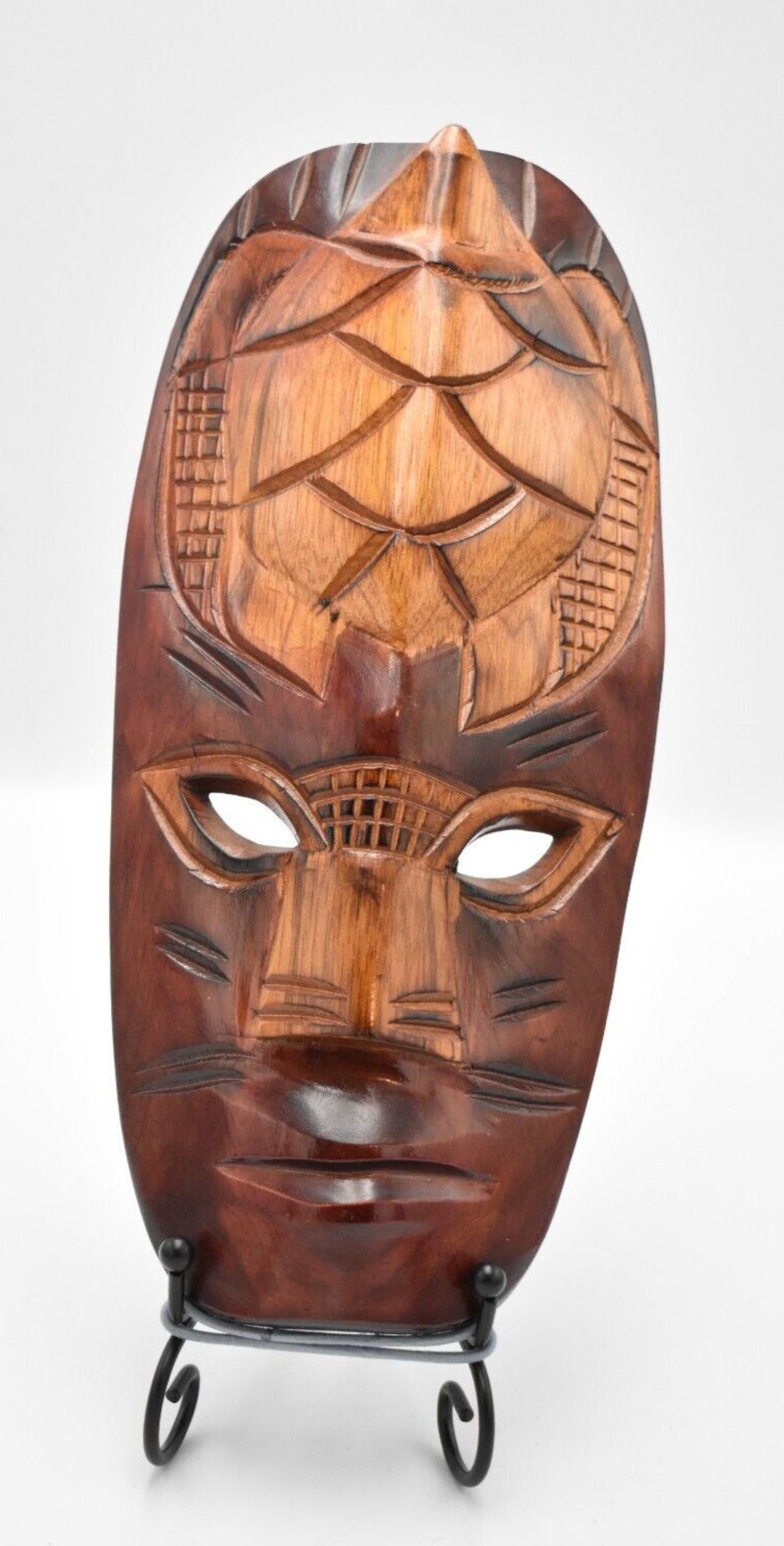 Vintage Fiji Hand Carved Wooden Treat Wood Wall Mask/ Wall - Etsy