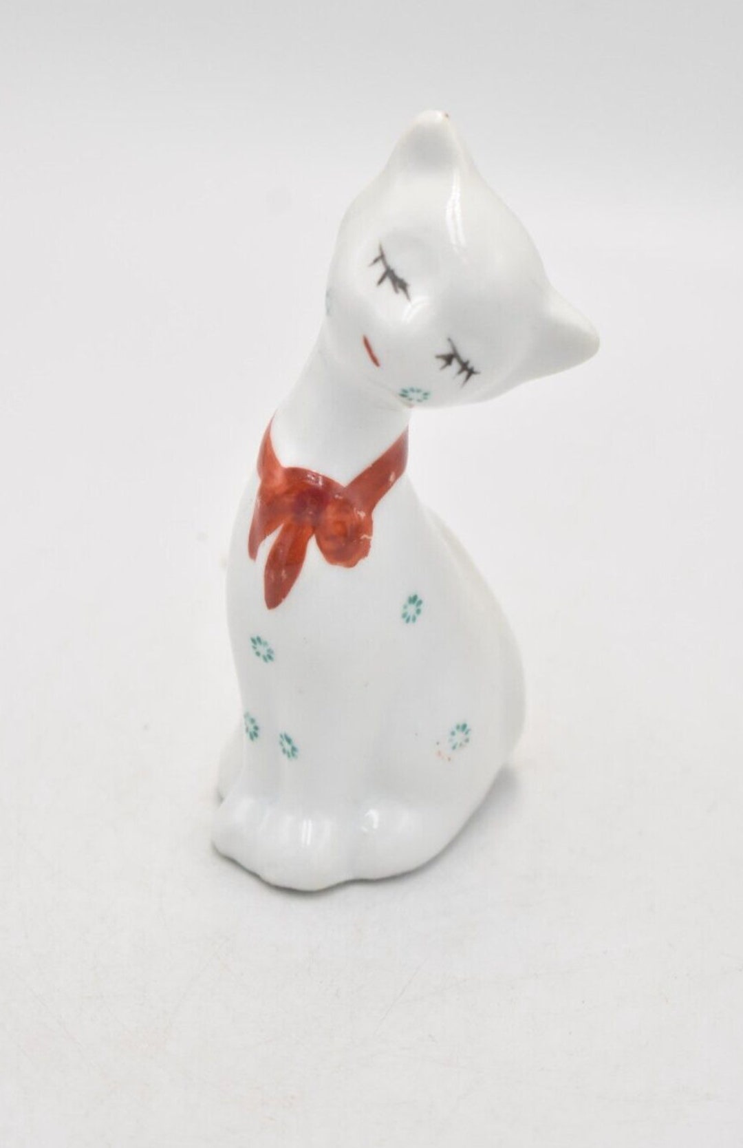 Vintage Long Neck Cat Figurine Statue Ornament - Etsy