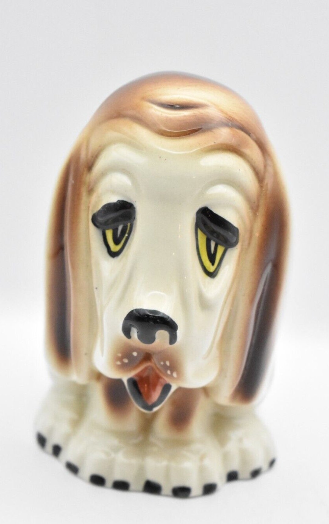 Vintage Novelty Retro Basset Hound Dog Money Box Piggy Bank Coin Bank ...