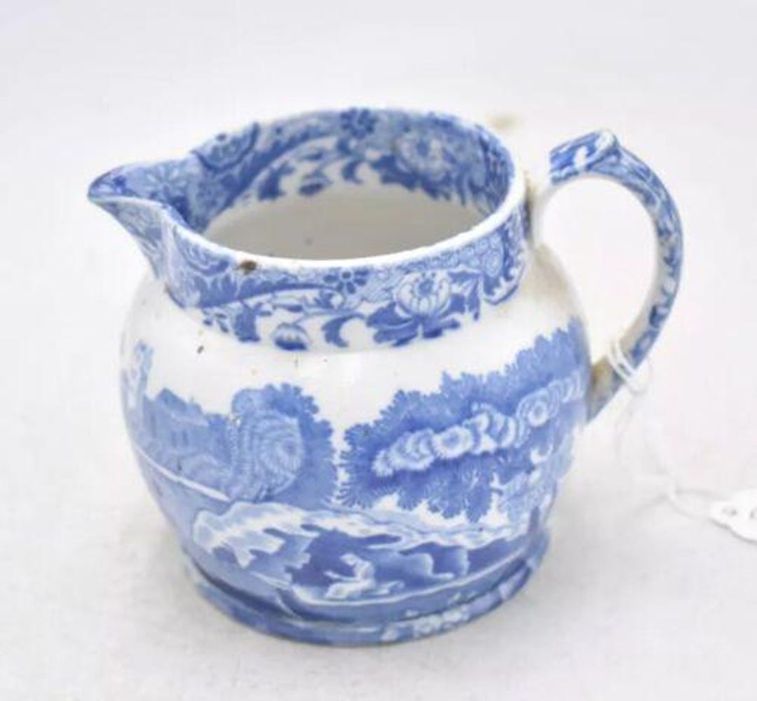 Vintage Copeland Spode Blue and White Italian Milk Jug 9cm - Etsy