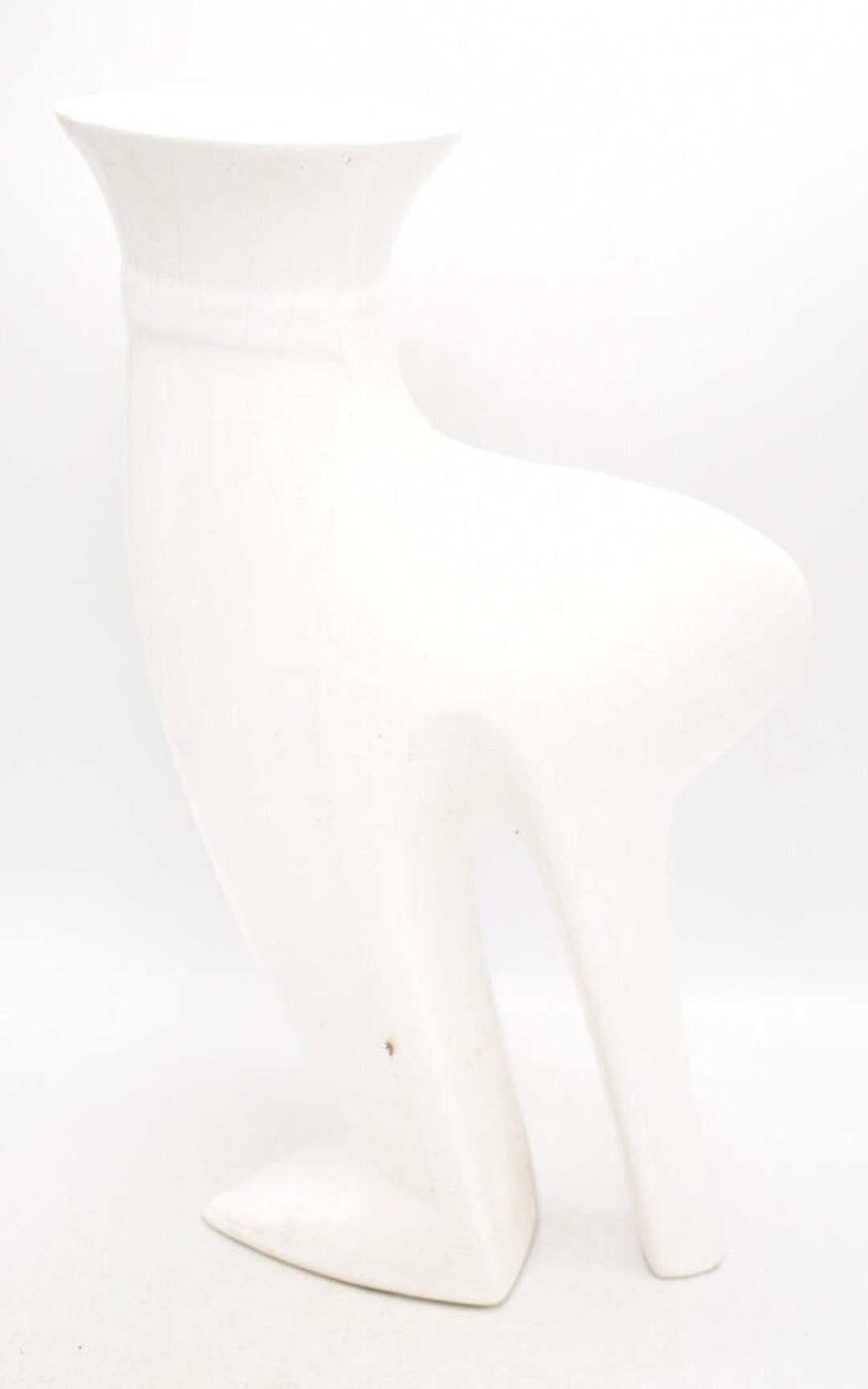 Vintage Lawson E Rudge 1977 White Stiletto Vase Art Pottery - Etsy