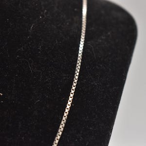 Vintage Sterling Silver 925 Italian Box Chain Necklace 54cm - Etsy