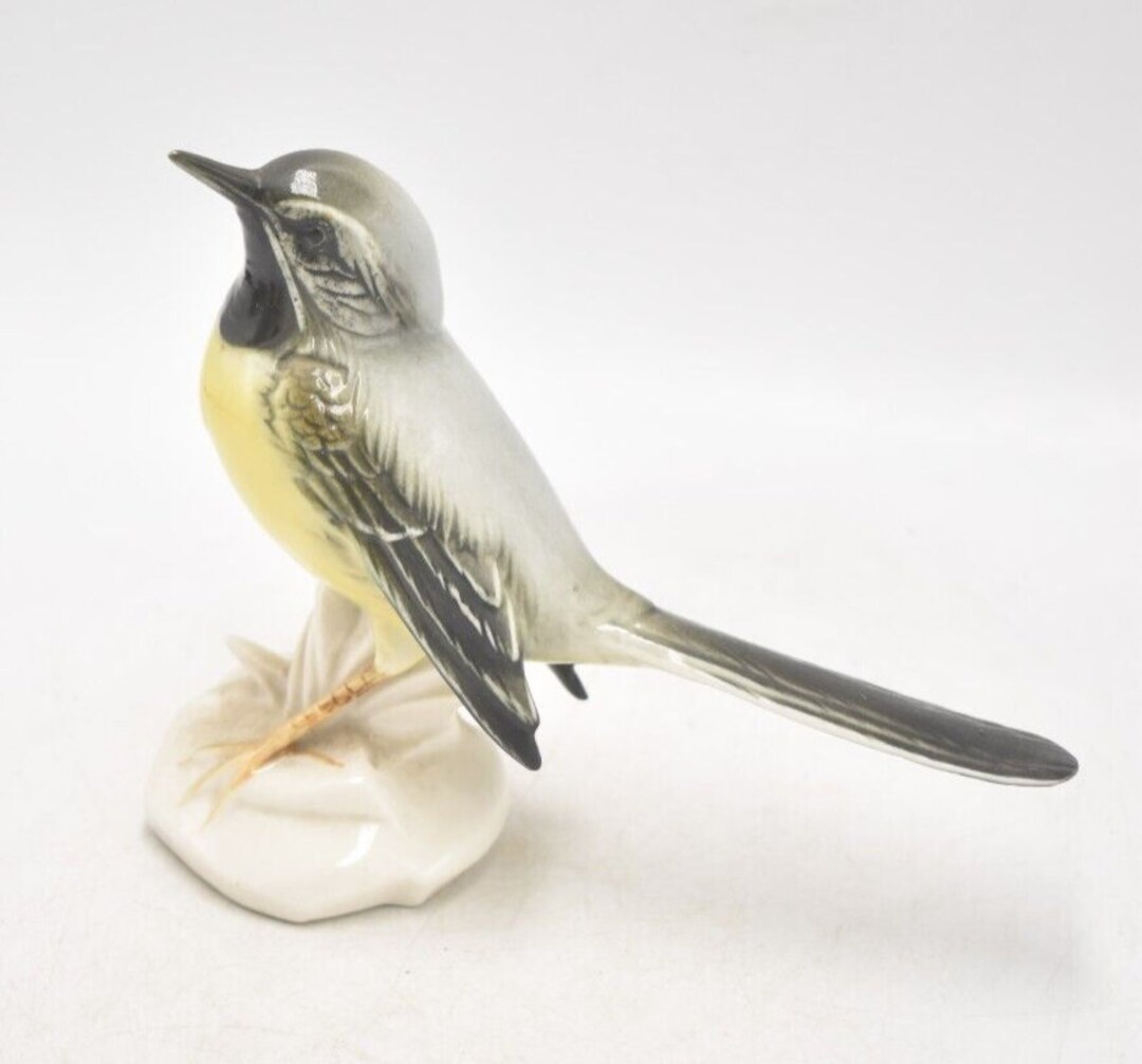 Vintage Karl Ens Volkstedt Porcelain Germany Wagtail Bird 7489 Figurine - Etsy