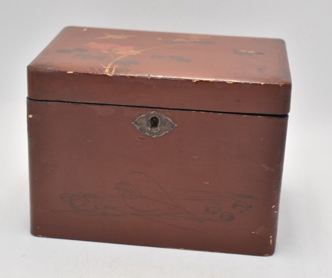 Antique Japanese Taisho Lacquer Tea Caddy - Etsy