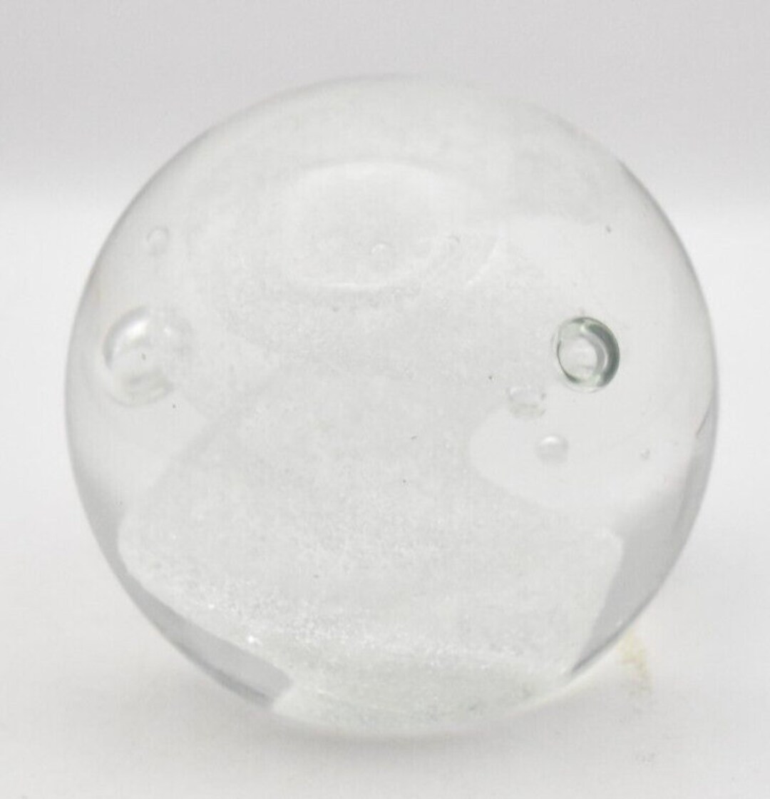 Caithness Scotland Glass Paperweight Carnival White Swirl - Etsy