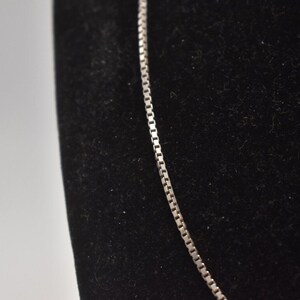 Vintage Sterling Silver 925 Italian Box Chain Necklace 54cm - Etsy