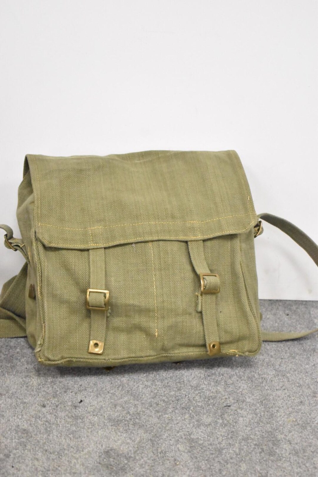 Belgian Army 37 Pattern Haversack Small Bag With L Straps, Crossbody ...