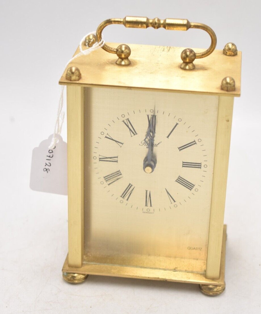Vintage Brass Quartz Carriage Clock Royal Germany - Etsy