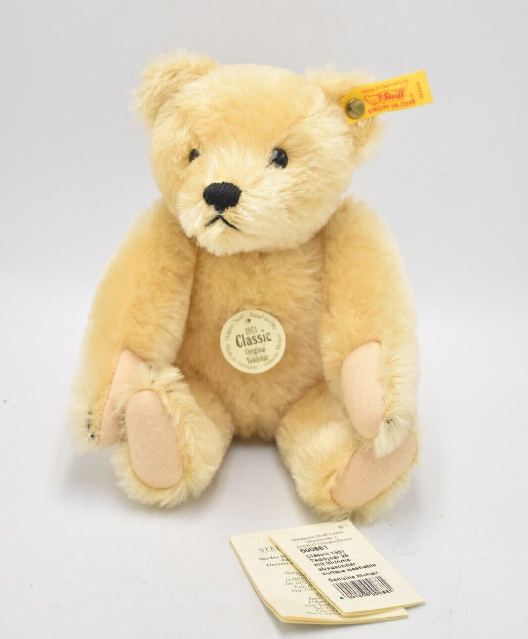 Steiff Classic 1951 Replica Teddy Bear 000881 Retired & Tagged - Etsy
