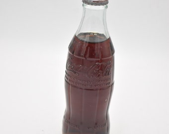 Vintage Coca-cola Bottle Coke 50s 60s Embossed Antique Green Glass - Etsy