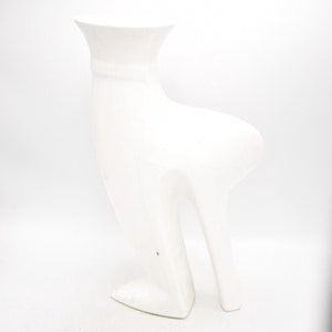 Vintage Lawson E Rudge 1977 White Stiletto Vase Art Pottery - Etsy