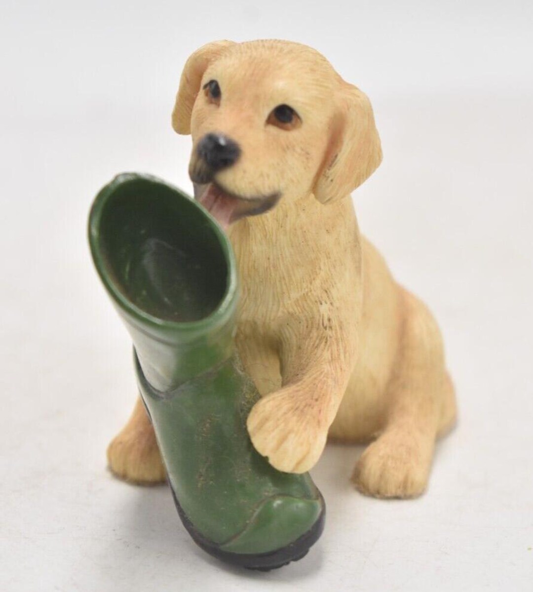 Vintage the Leonardo Collection Labrador Puppy Dog With Welly Figurine ...