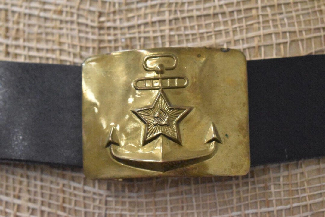 Original Russian Soviet Navy Sailor's Belt With Buckle USSR Marine ...