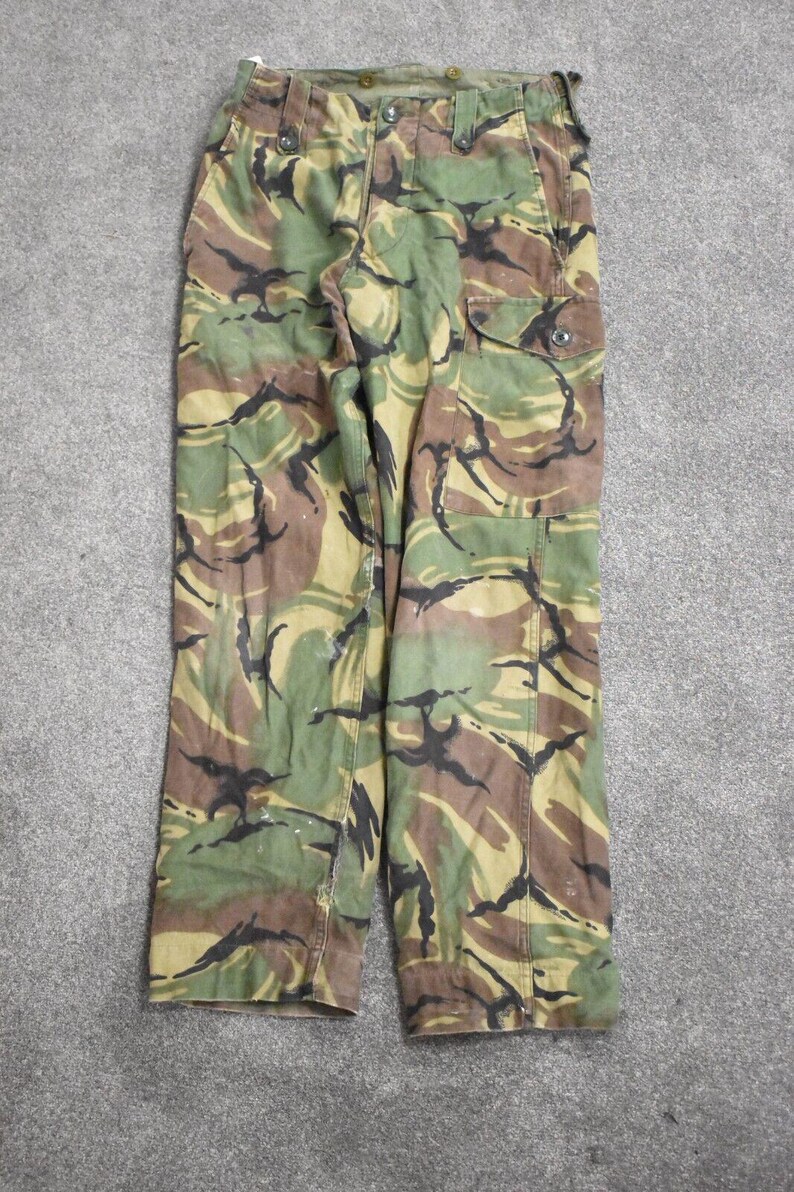 British Army 1968 Pattern DPM Combat Trousers Falklands Era Size 70/78 ...