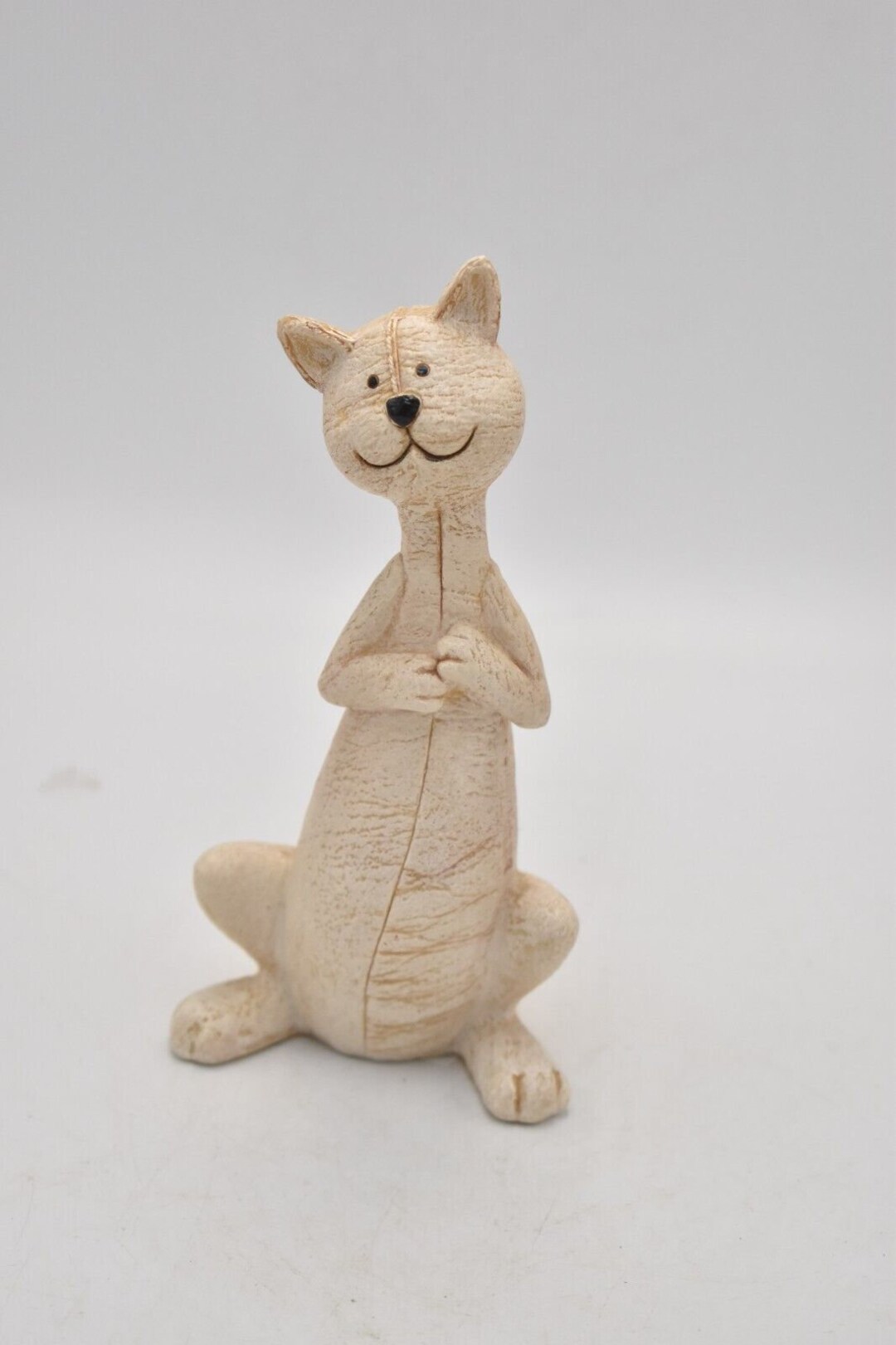 Vintage Long Neck Resin Cat Figurine Statue Ornament - Etsy