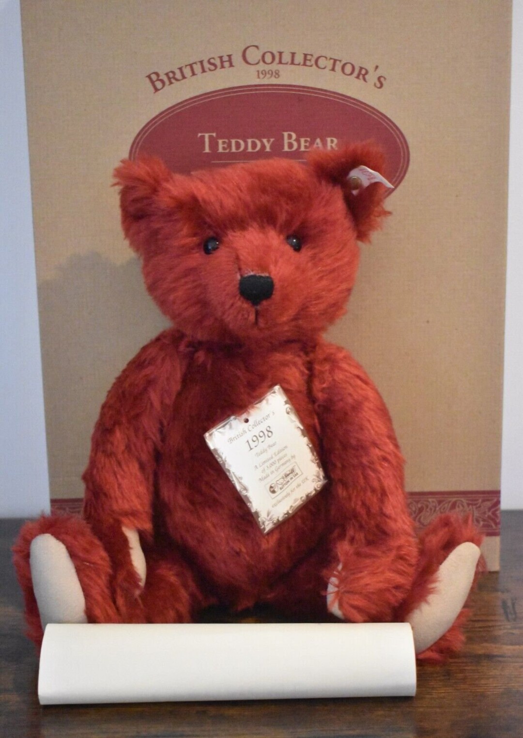 Steiff 1998 British Collector Teddy Bear 659973 Limited Edition Boxed ...