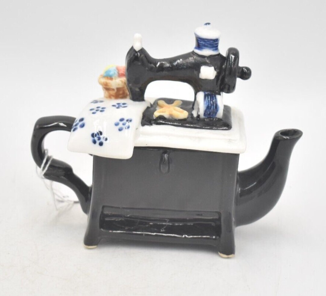 Vintage Sewing Machine Teapot Decorative Novelty Collectible - Etsy