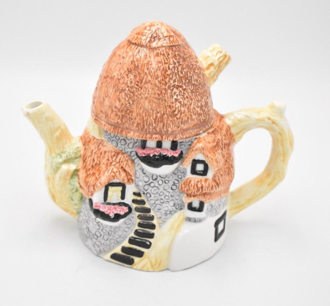 Vintage Cottage Toadstool Teapot Novelty Decorative Collectible - Etsy