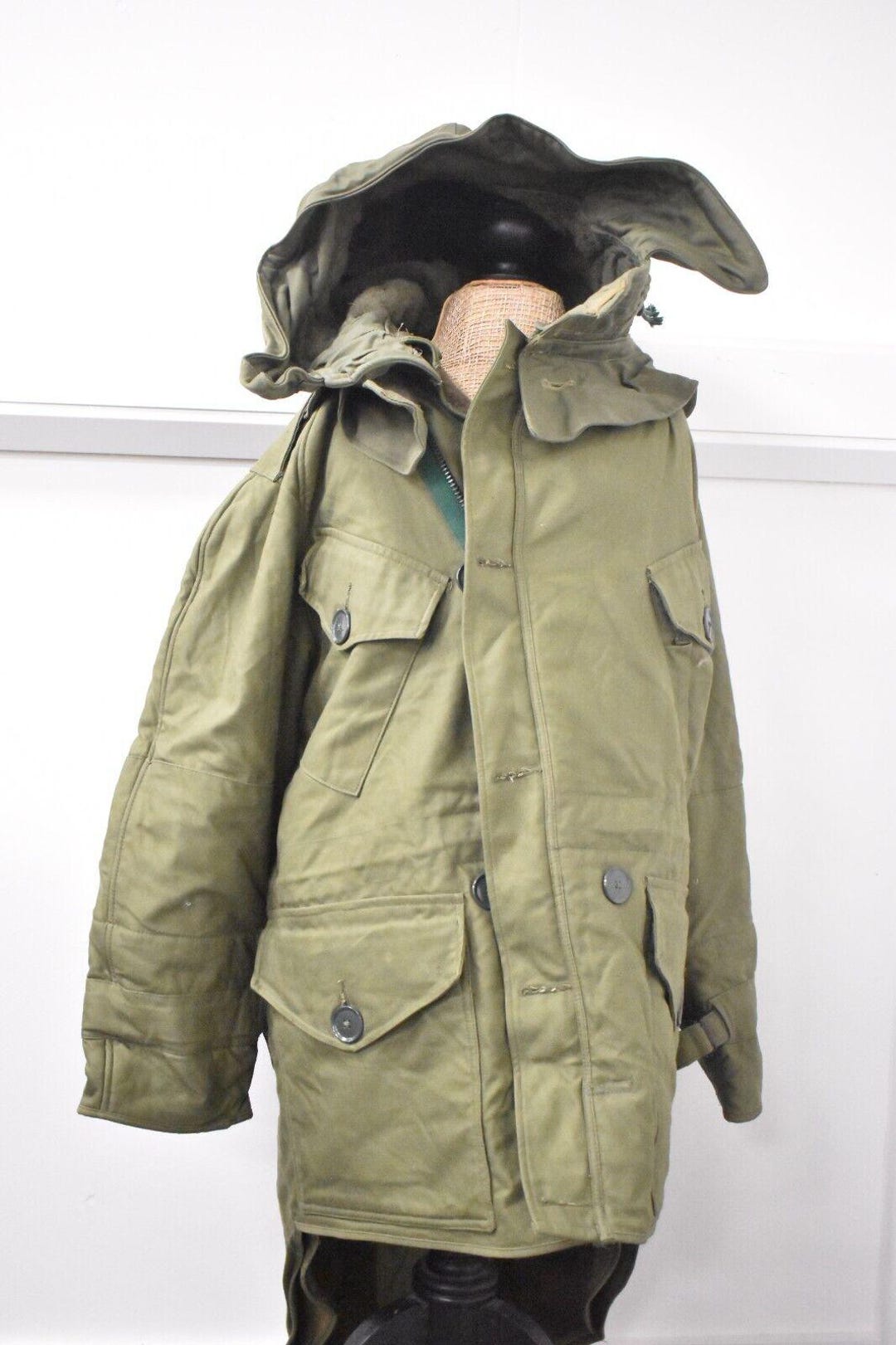 Vintage 1950s British Army Middle Parka Coat Size 1 Military Surplus - Etsy