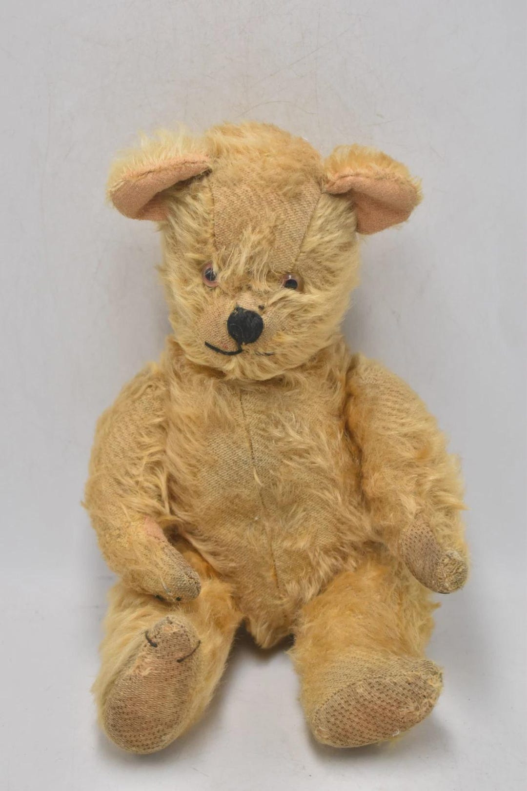 Antique 1920s Jopi Mohair Teddy Bear Fully Jointed Glass Eyes 32cm - Etsy